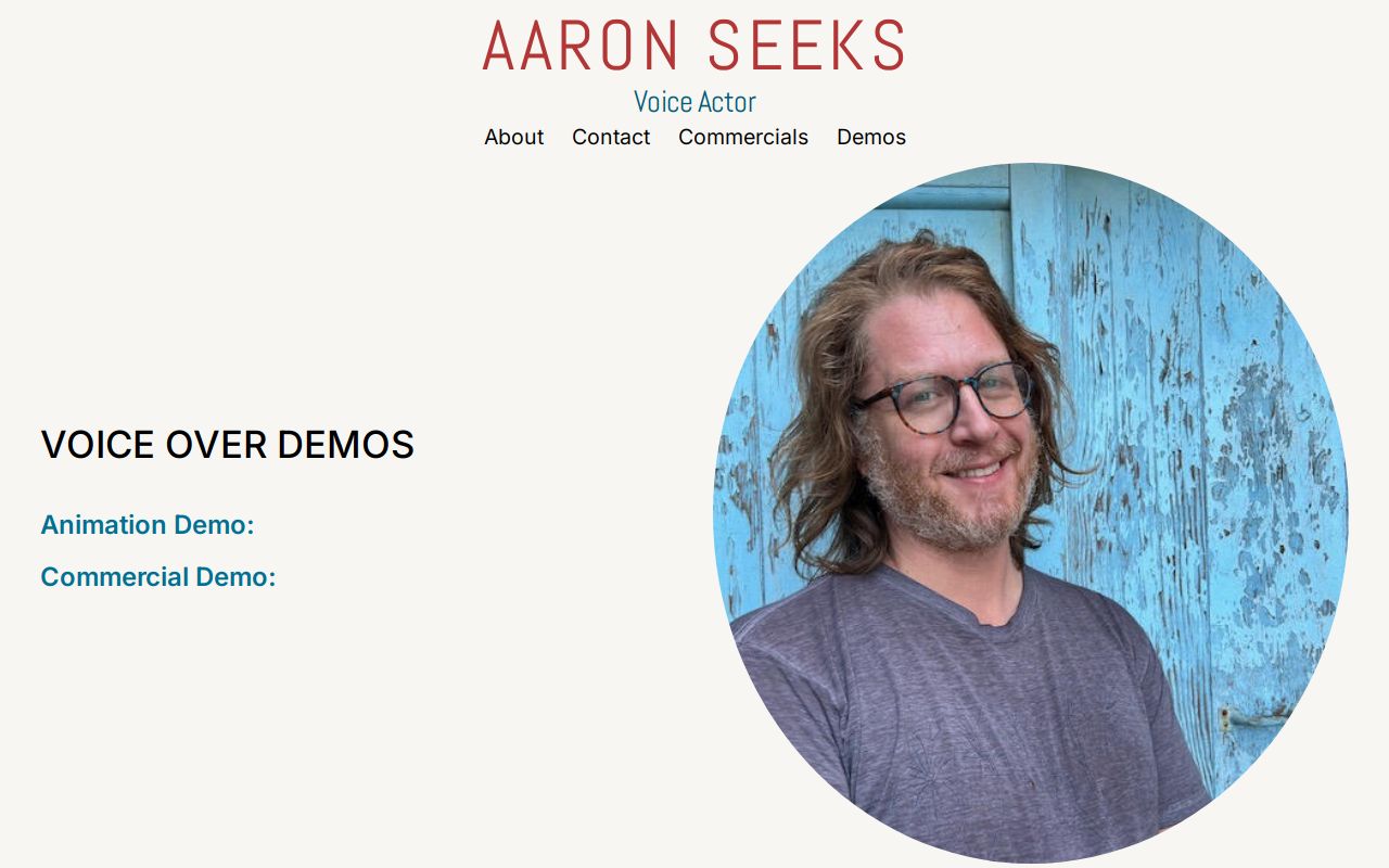 Aaron Seeks | Voice Actor